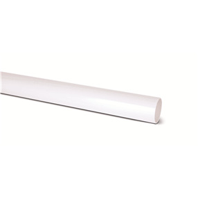 68mm Half Round Plastic Downpipe - Plastics Hub